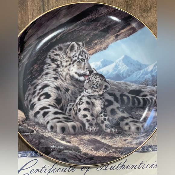 Will Nelson | Dining | The Snow Leopard Collectors Plate | Poshmark